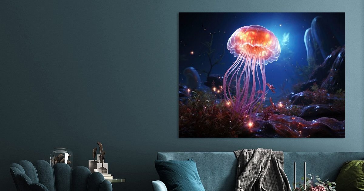 Mysterieuze Diepte van Eva Lee op canvas, behang en meer